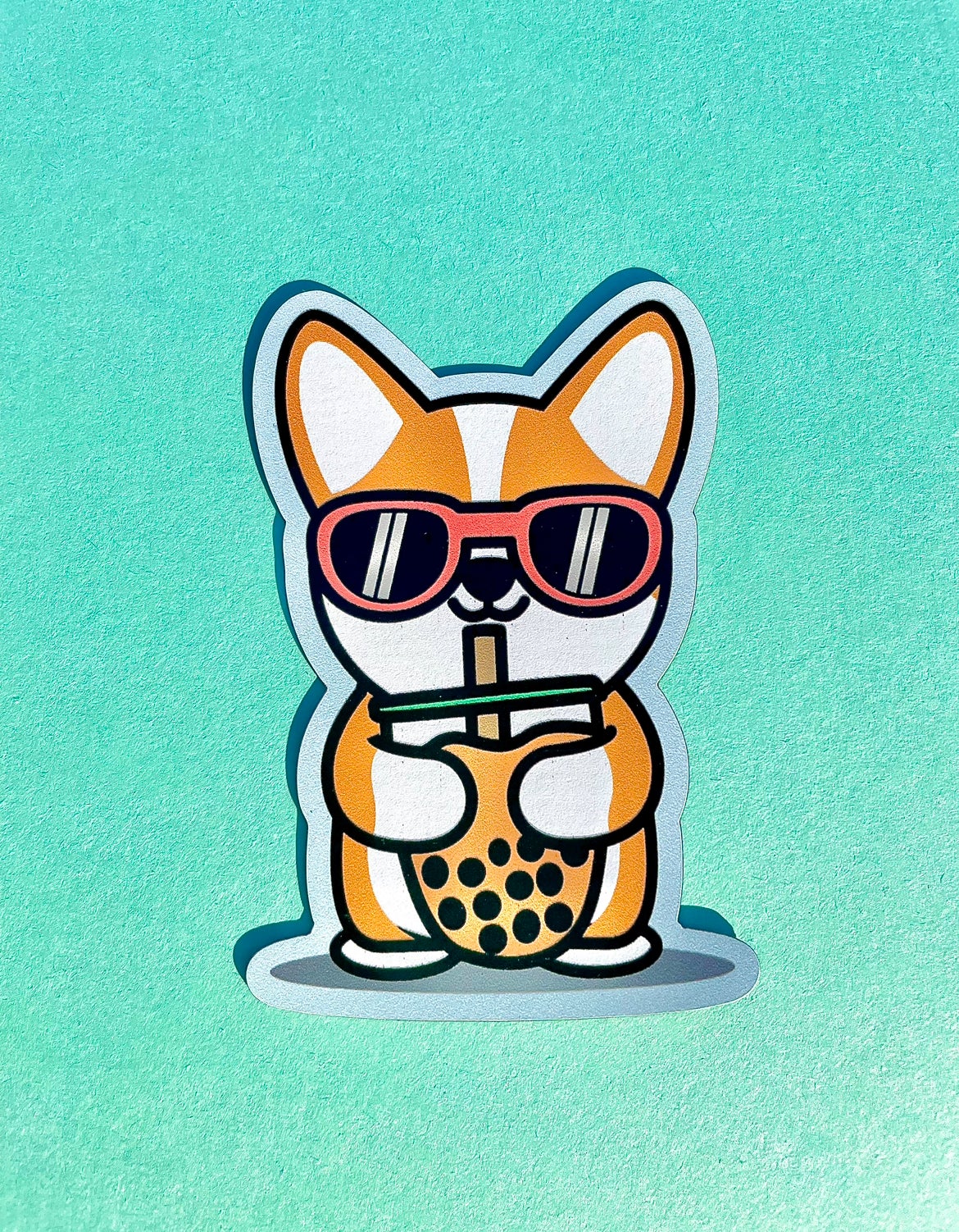 Boba Corgi Magnet | The Knotty Corgi