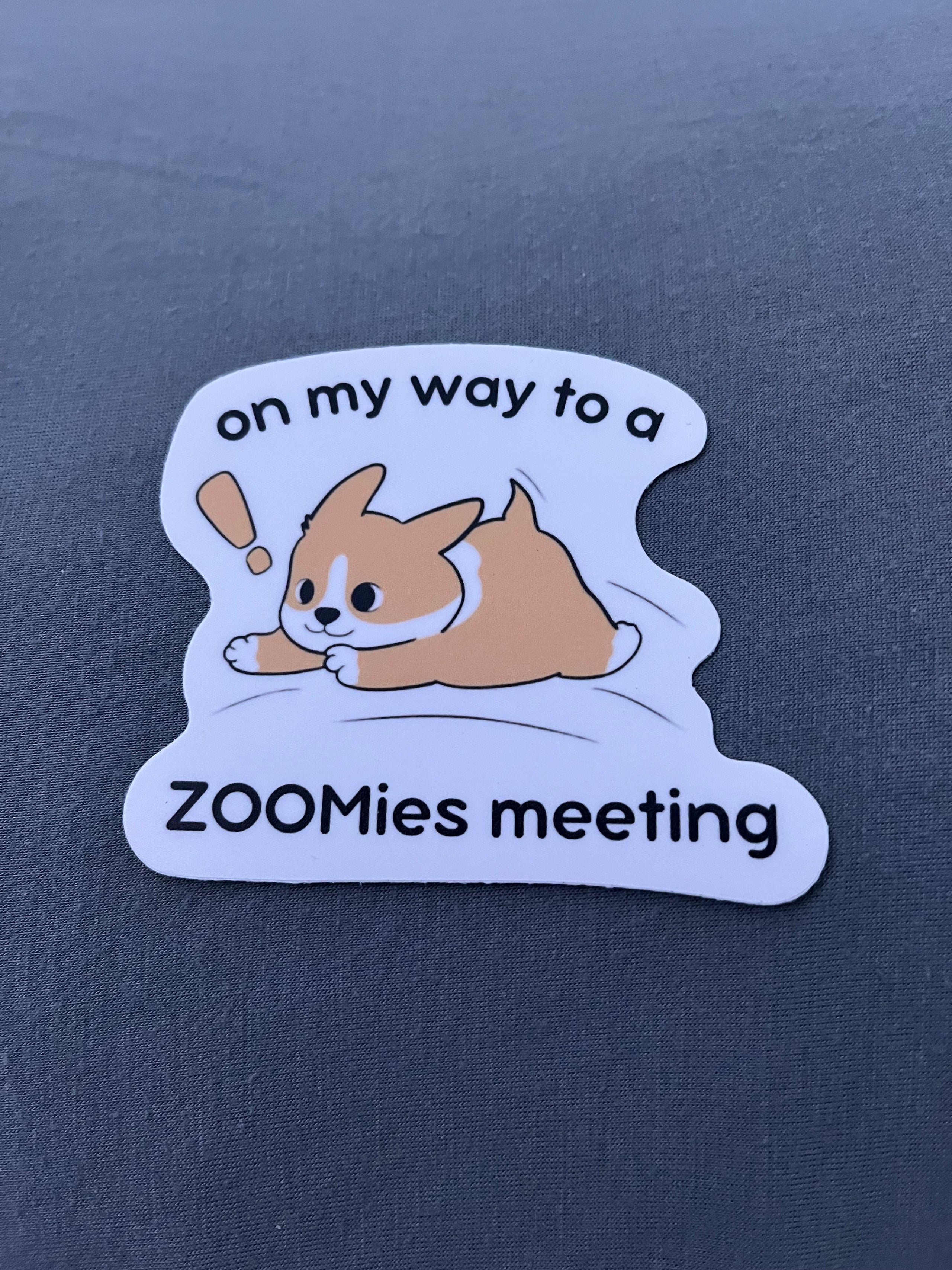 Zoom Meeting Sticker | The Knotty Corgi